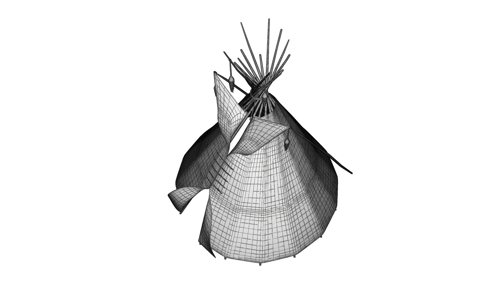 Tepee 3D Model - TurboSquid 1714516