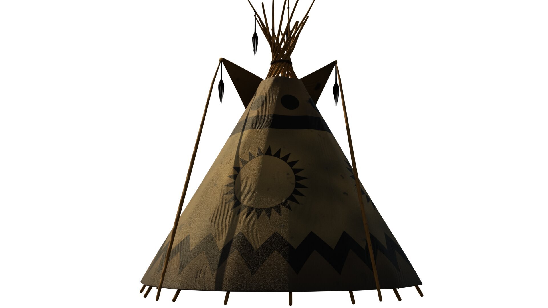 Tepee 3D Model - TurboSquid 1714516