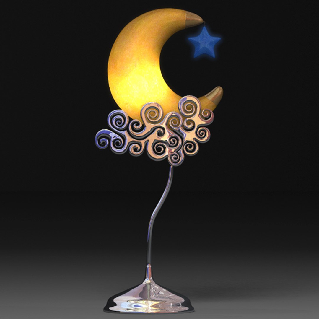 Moon Lamp Lights 3d 3ds