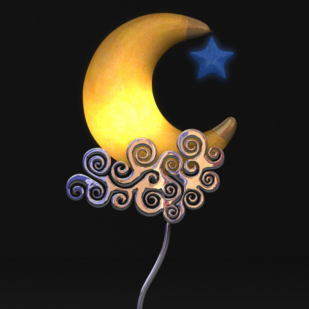 Moon Lamp Lights 3d 3ds