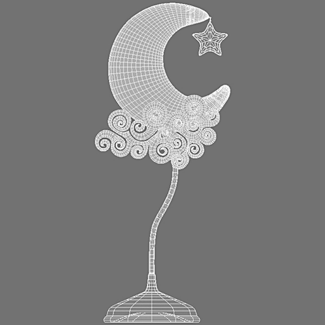 Moon Lamp Lights 3d 3ds