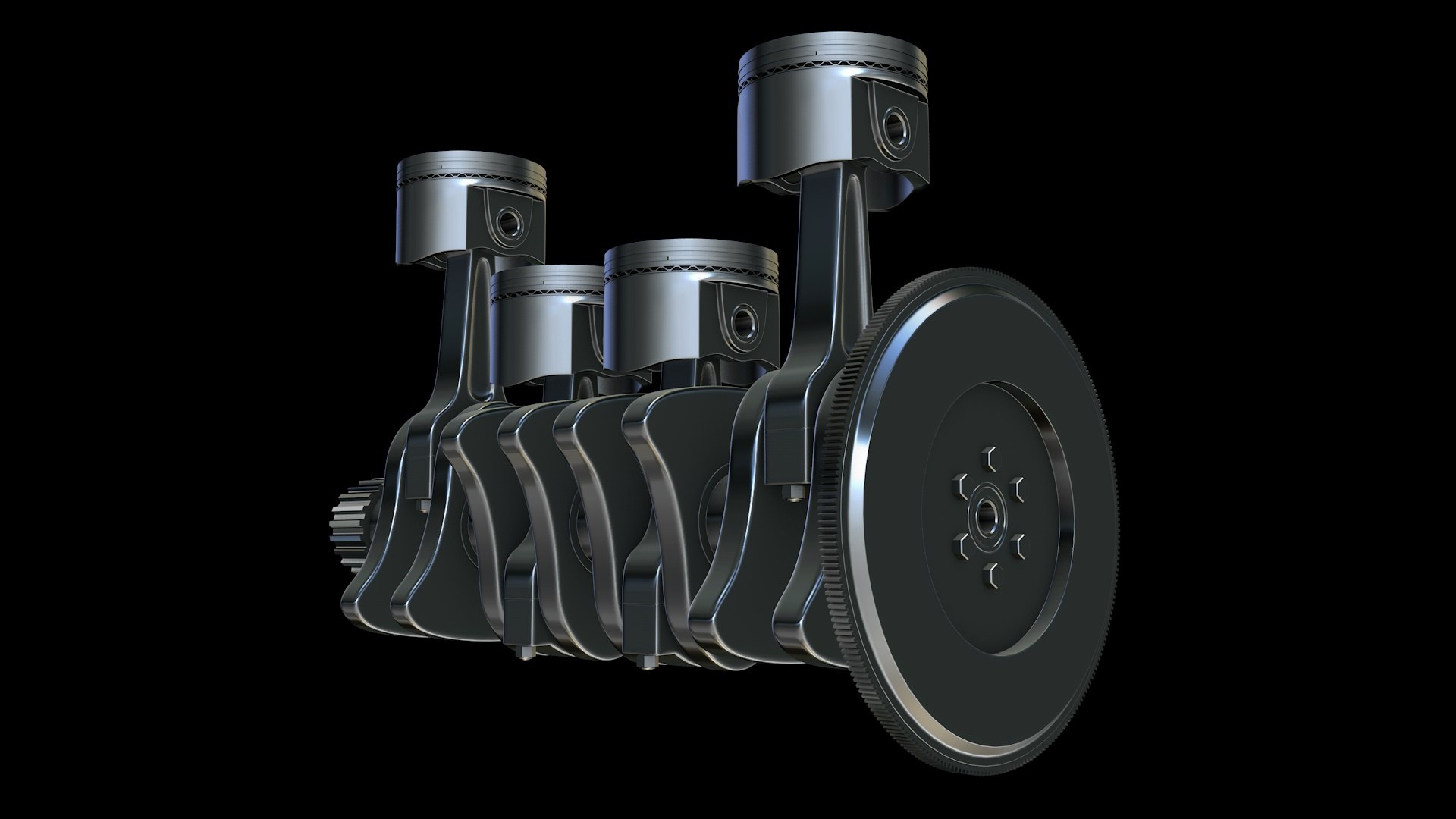 High Poly Piston Engine Model - TurboSquid 1803565