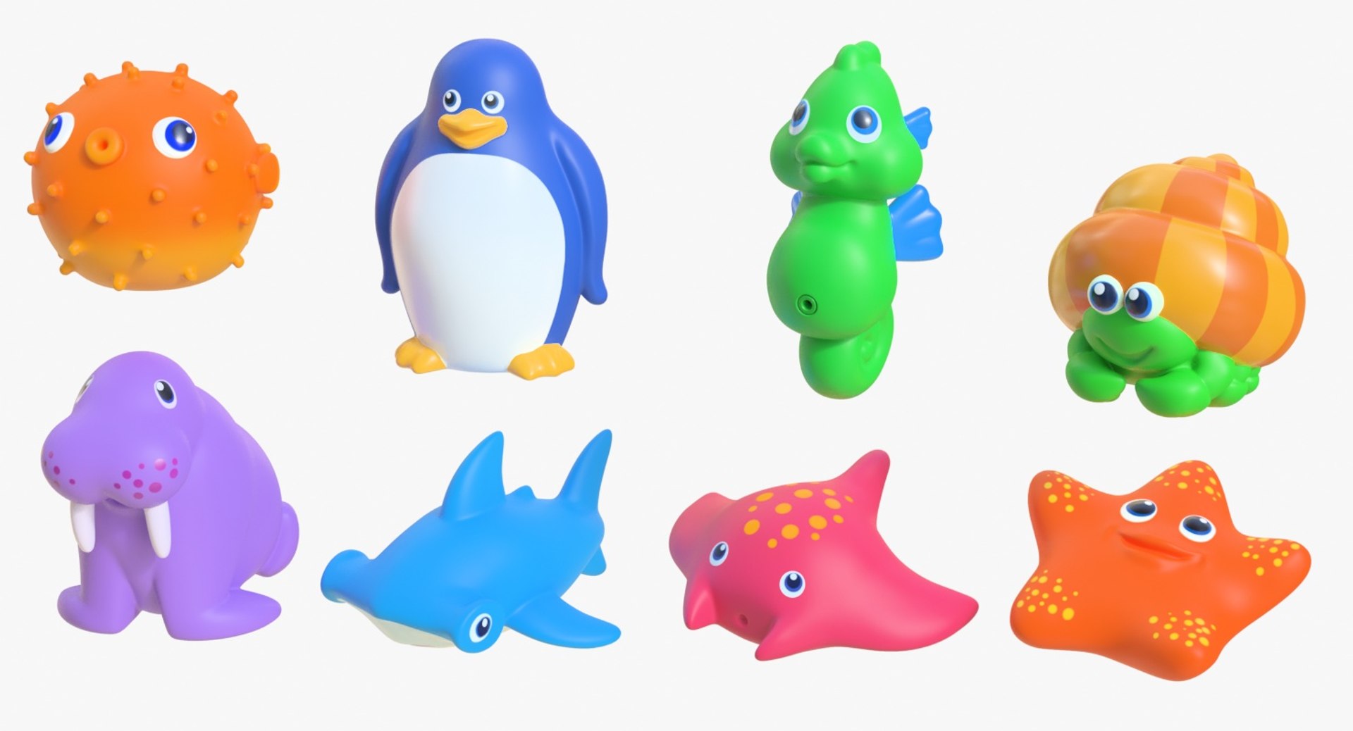 Rubber Toy Pack 03 3D Model - TurboSquid 1233633