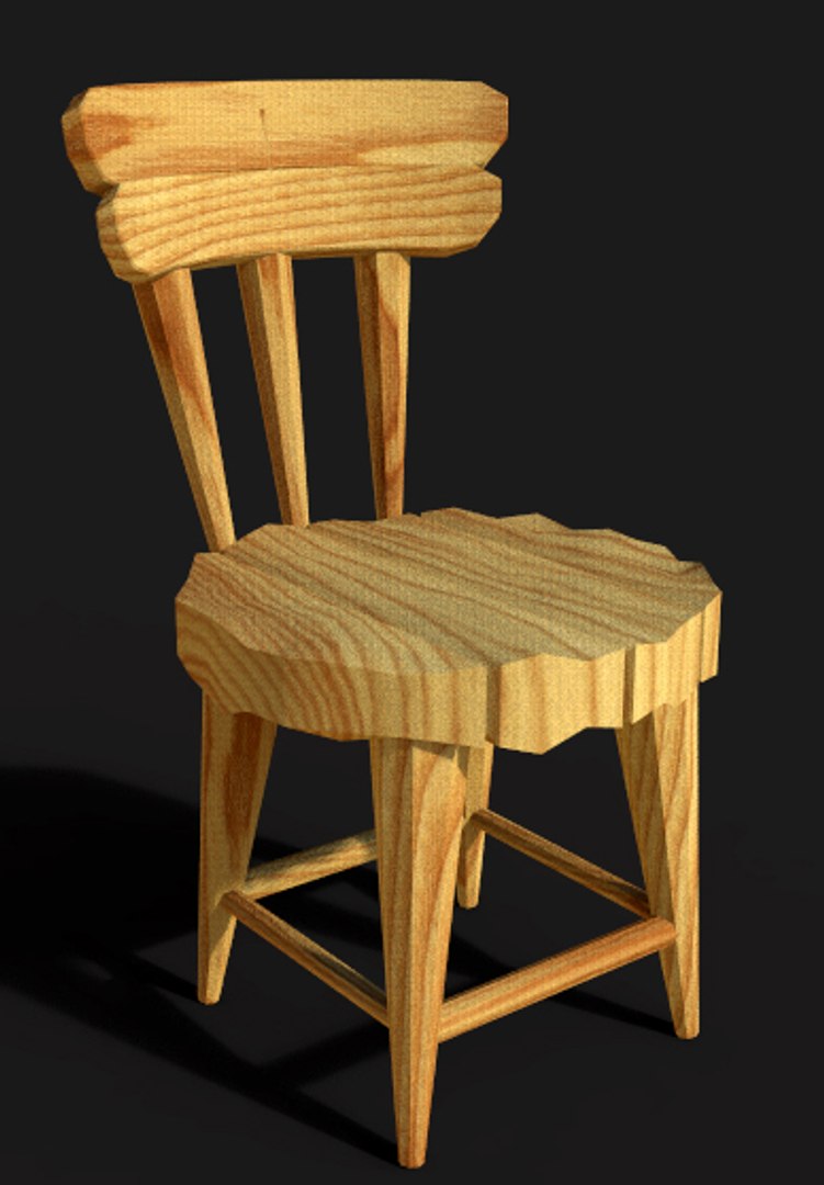 3D Cartoony Chair - TurboSquid 1217872