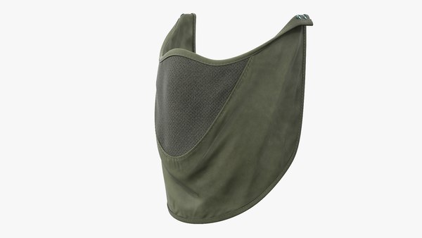Green face cover mask model - TurboSquid 1439043
