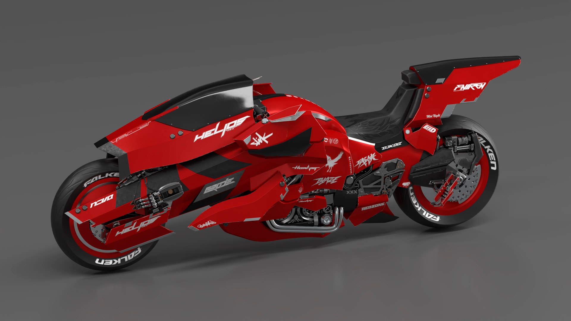 3D Futuristic Racing Motorbike Concept - TurboSquid 2230709