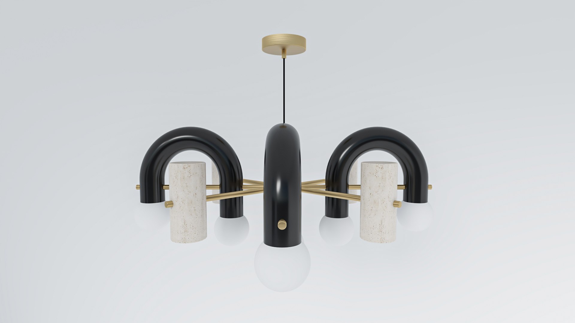 Brass Pyppe Suspension Lamp 100 Model - TurboSquid 2241711