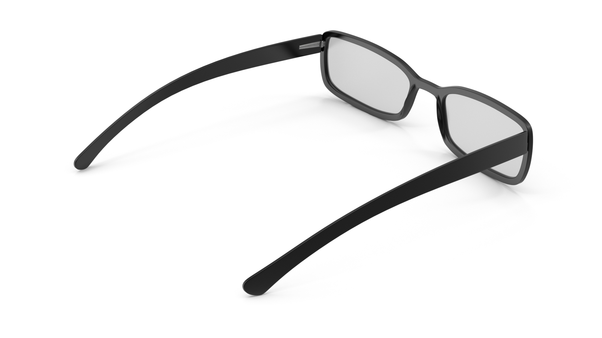 Optical Square Glasses Black 3D - TurboSquid 2143554