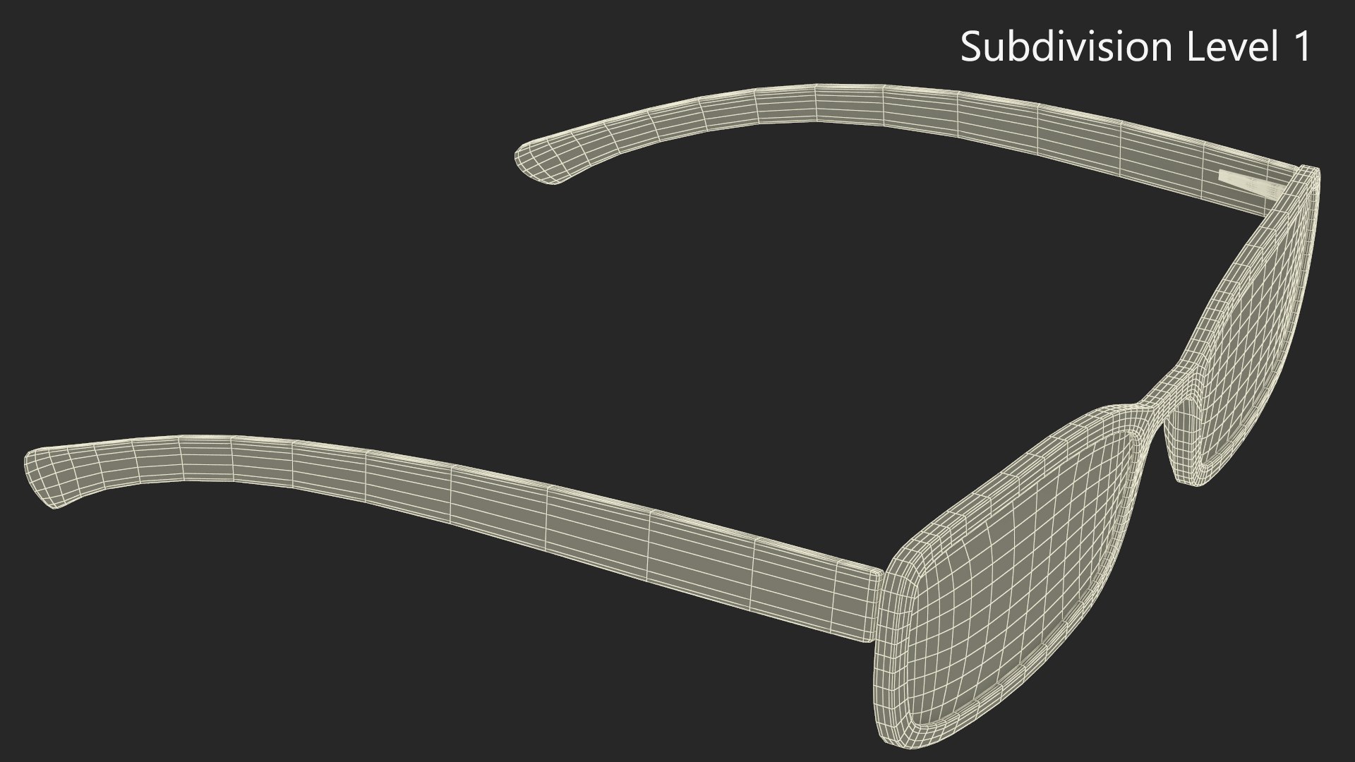 Optical Square Glasses Black 3D - TurboSquid 2143554