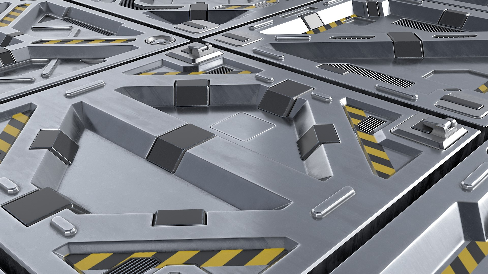 Sci-Fi Panels Metal Subdivision Ready model - TurboSquid 2160572