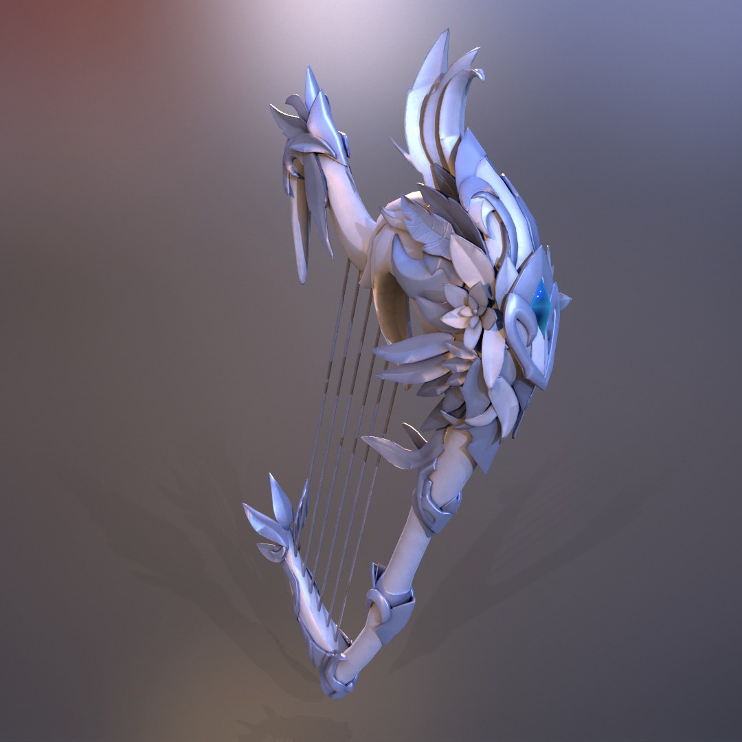 Fantasy Harp 3D - TurboSquid 2139074