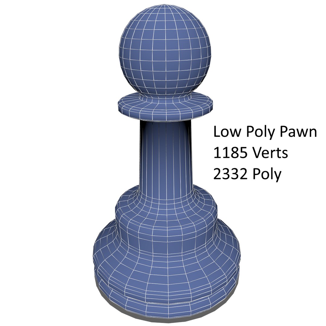Pawn Chess Piece 3d 3ds