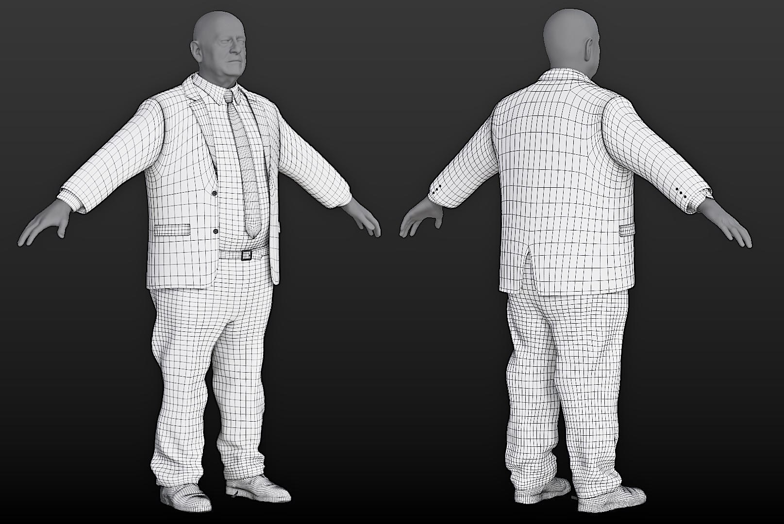Smart suit clothing 3D model - TurboSquid 1510911