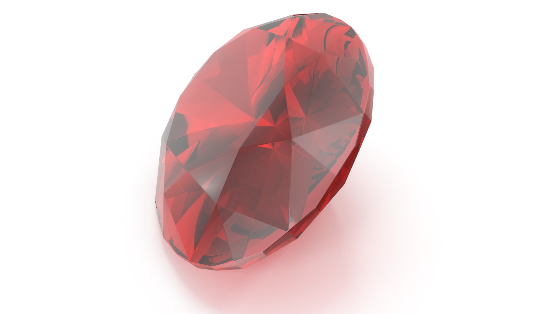 Oval Cut Ruby 3D model - TurboSquid 1863287