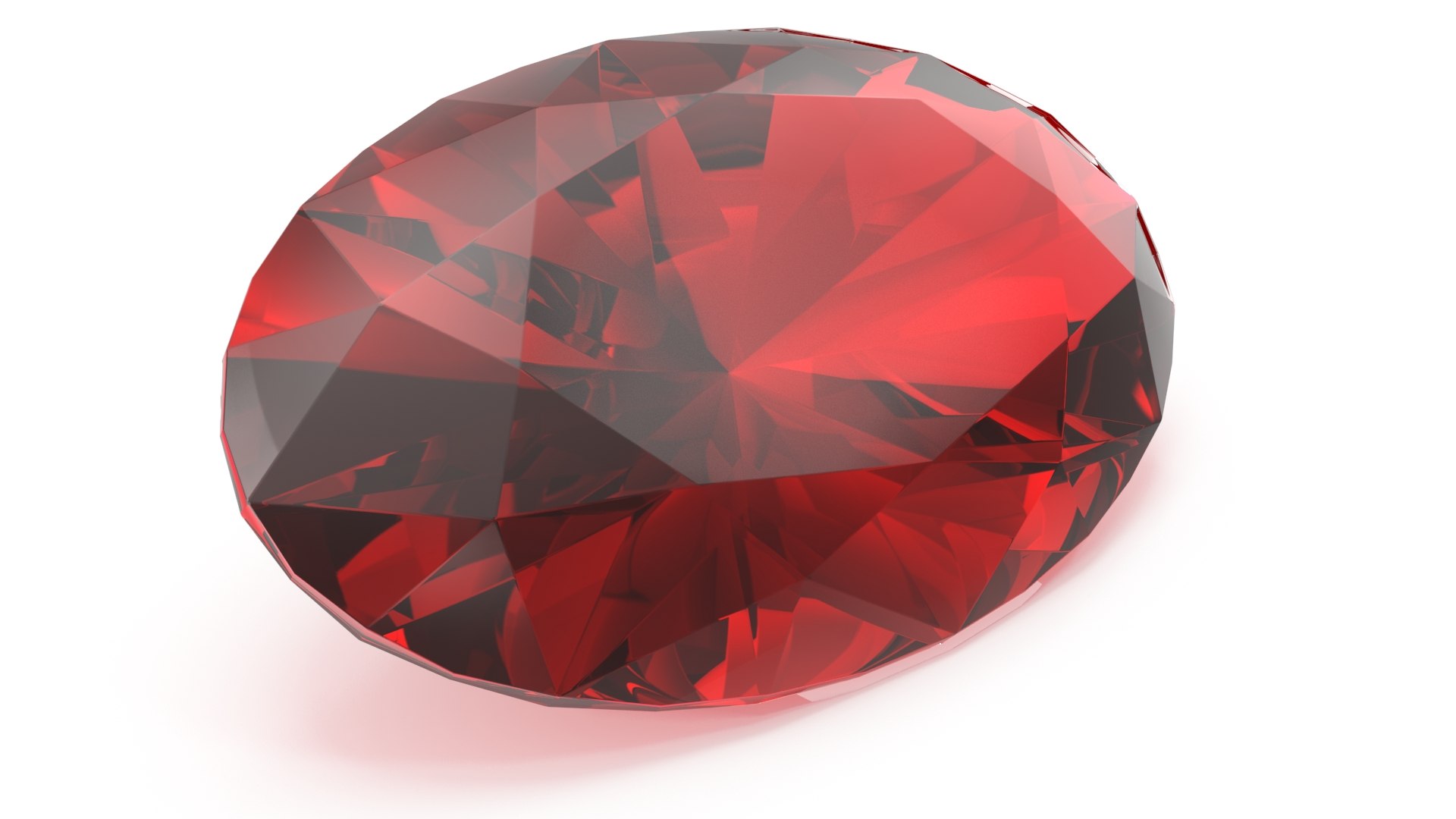 Oval Cut Ruby 3D model - TurboSquid 1863287