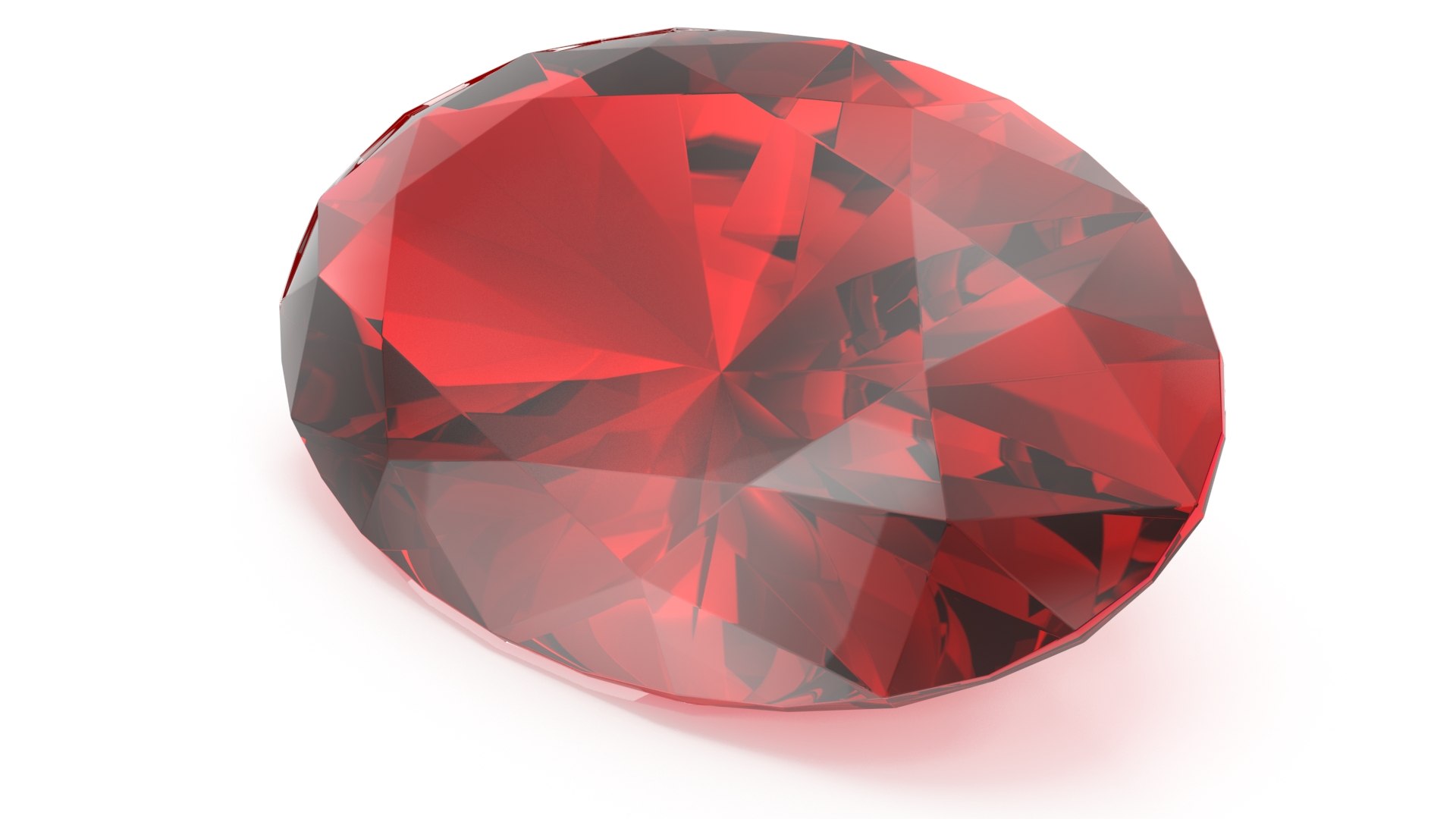 Oval Cut Ruby 3D model - TurboSquid 1863287