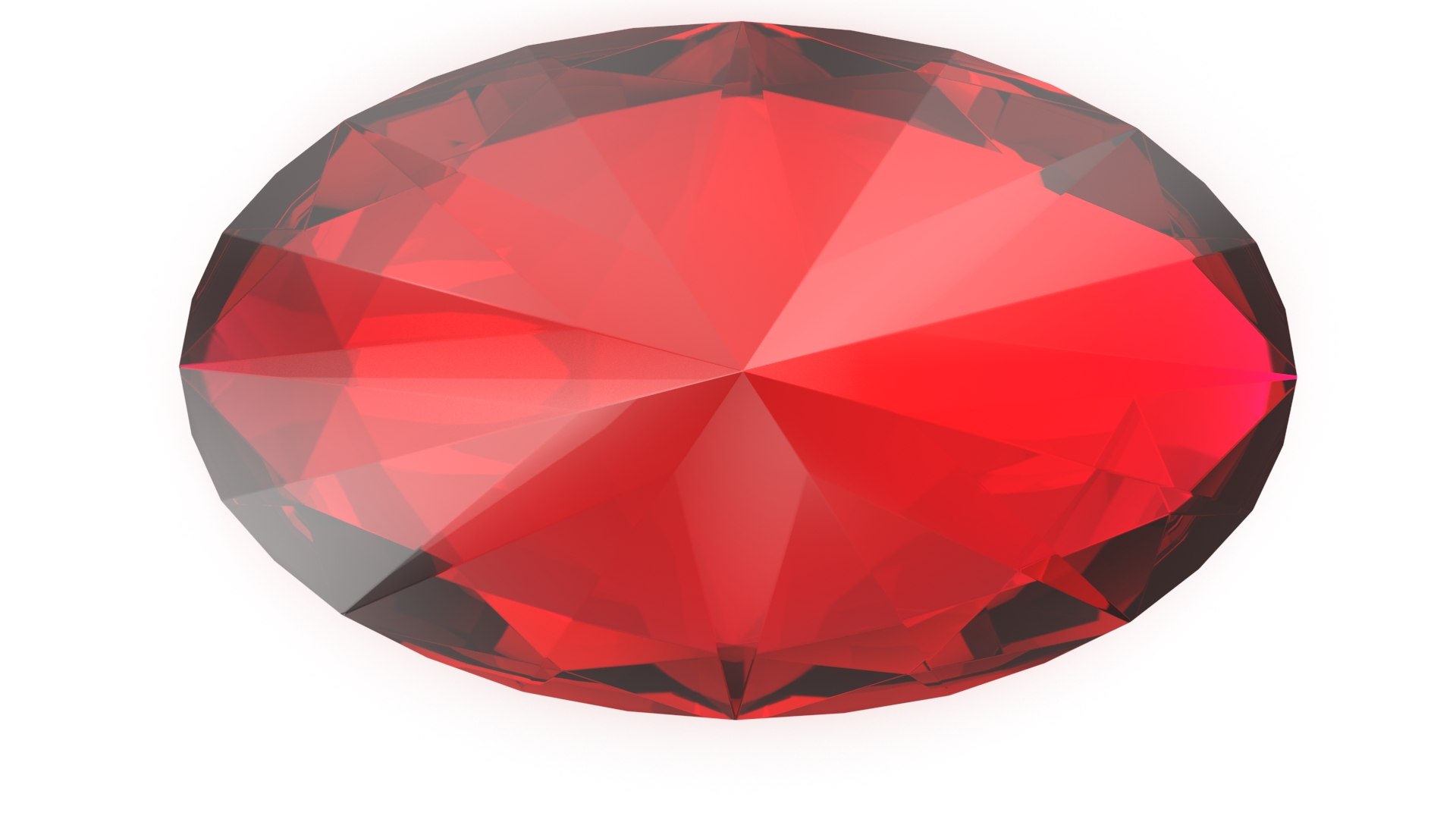 Oval Cut Ruby 3D model - TurboSquid 1863287