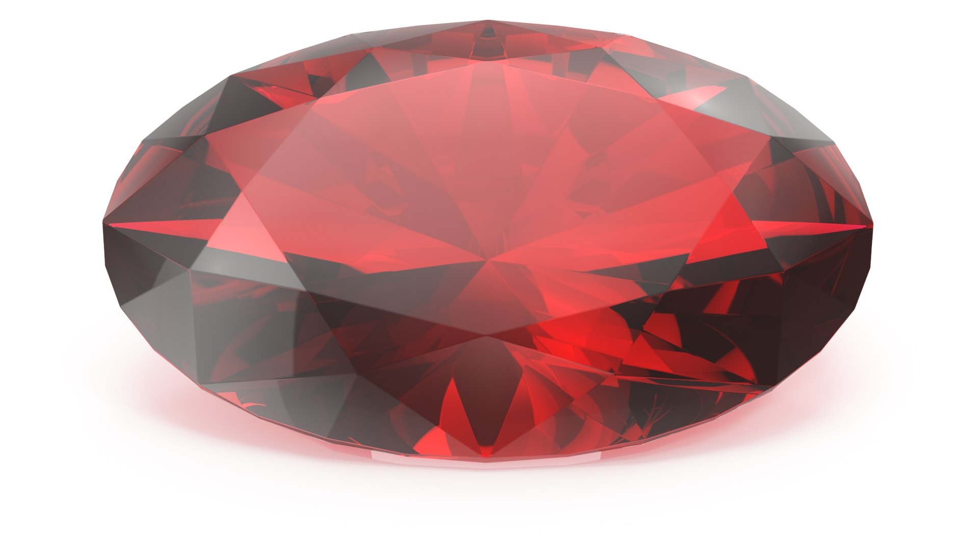Oval Cut Ruby 3D model - TurboSquid 1863287