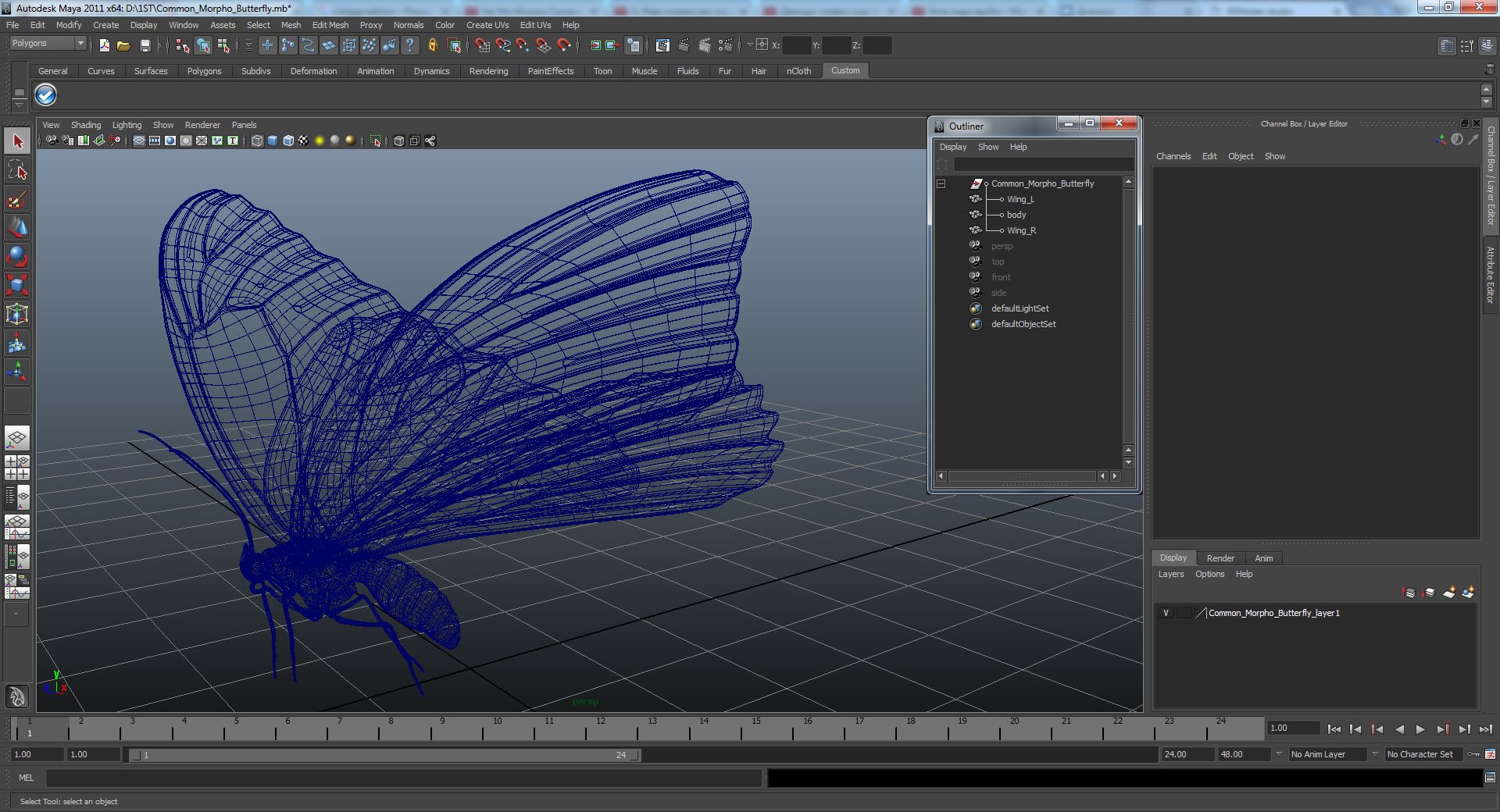 3D Common Morpho Butterfly Model - TurboSquid 1163802