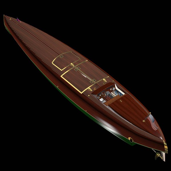 3d model speed motor boat baby