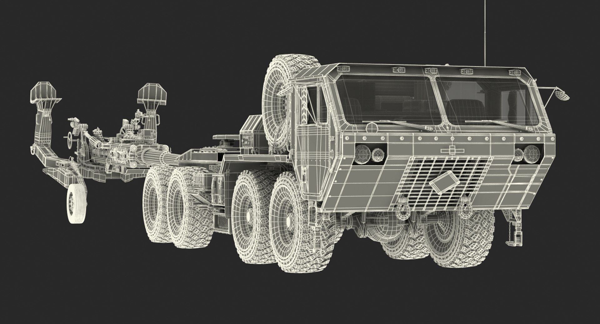 3D Desert Oshkosh Hemtt Towing - TurboSquid 1325738
