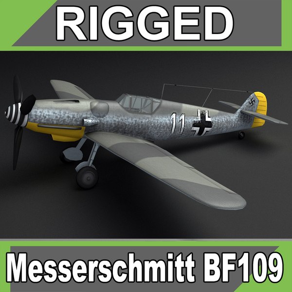 3D модель Мессершмитт BF109 - TurboSquid 629919