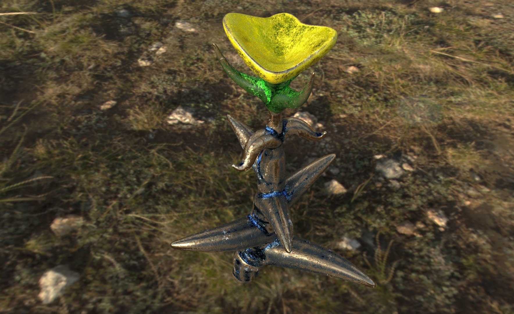 alien rose flower 3d x