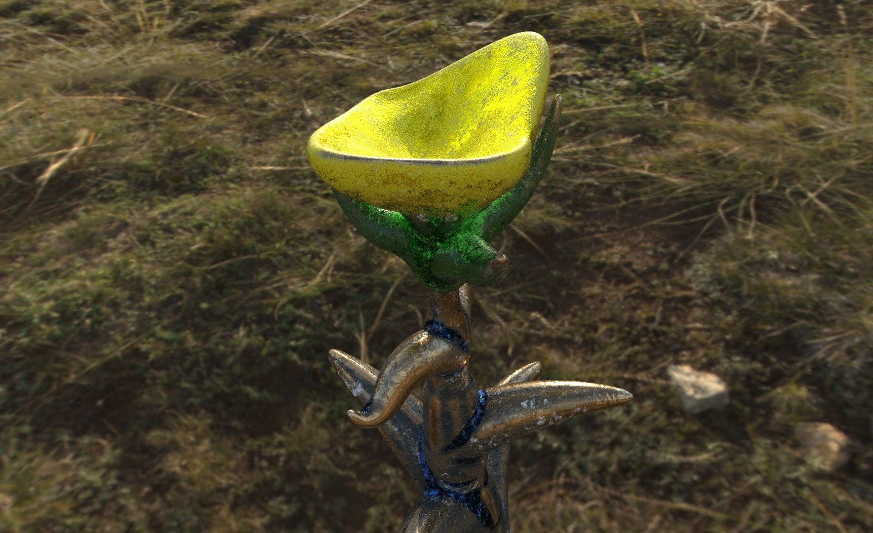 alien rose flower 3d x