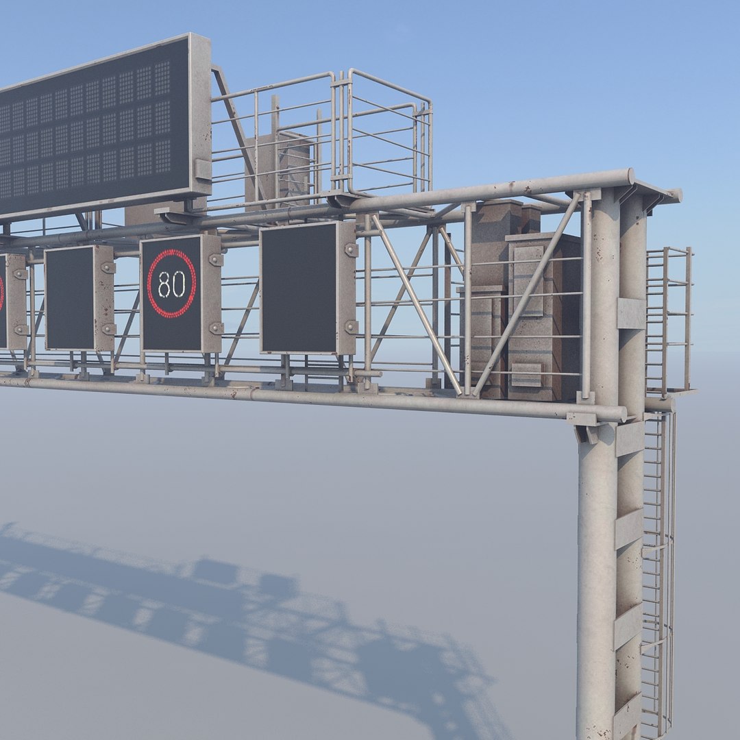 Electronic Traffic Information Display 3D Model - TurboSquid 1377078