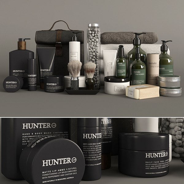 Free 3D cosmetics bathroom gold model - TurboSquid 1475772