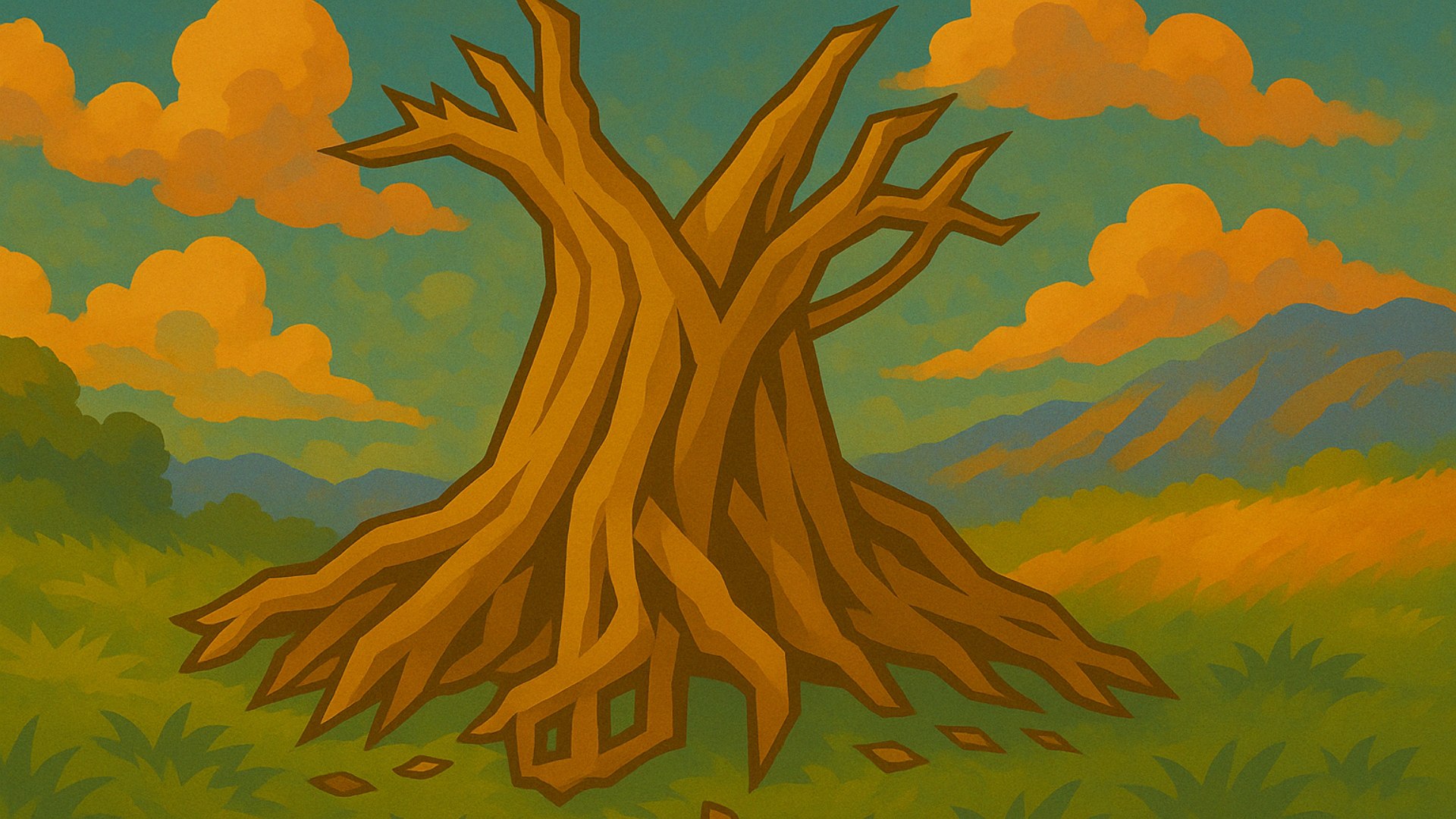 3D Stylized Game Ready Dead Tree 3K Triangles Low Poly FBX OBJ BLEND ...