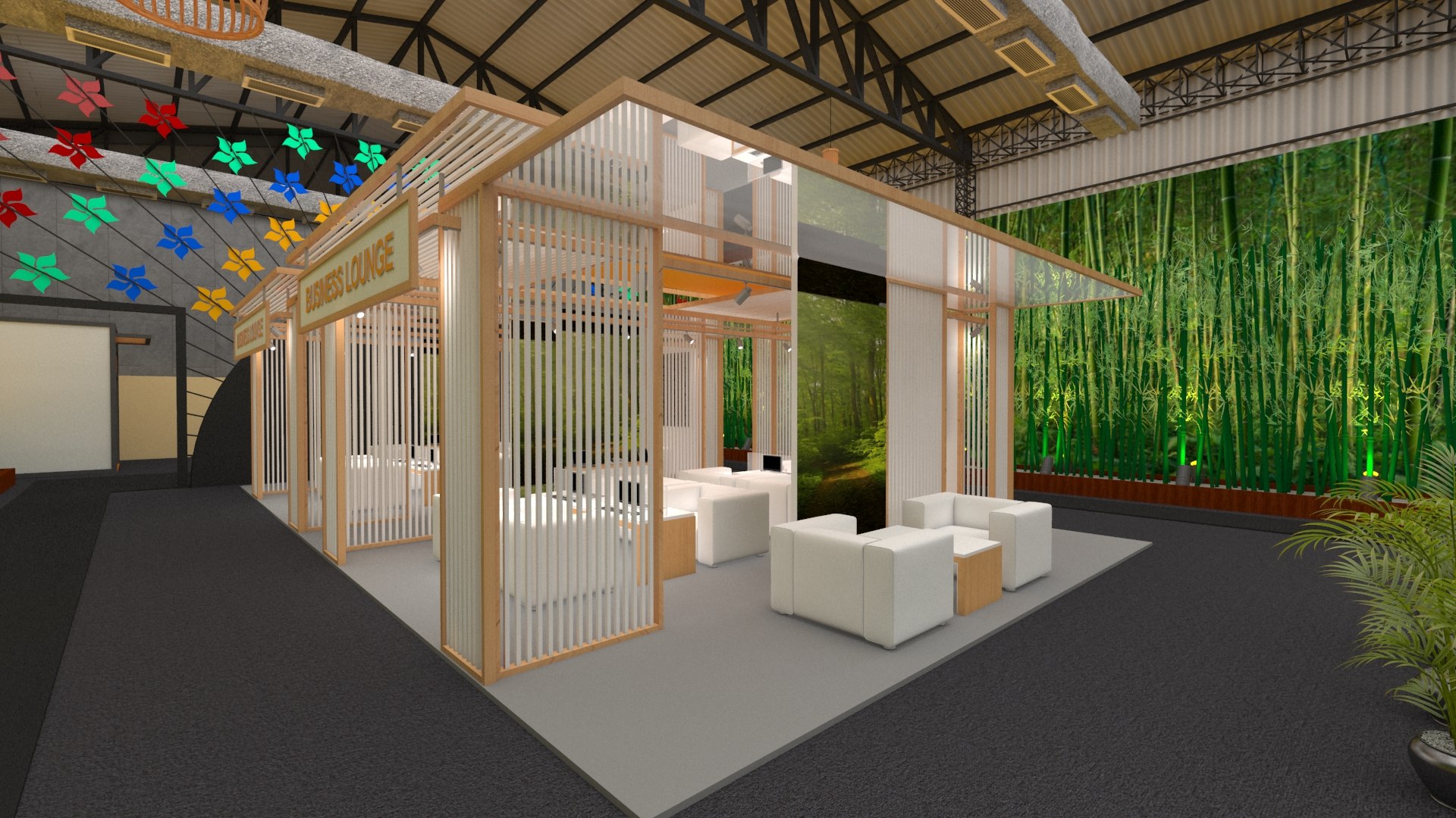 Exhibition Setup With Stalls 3D Model - TurboSquid 2162495