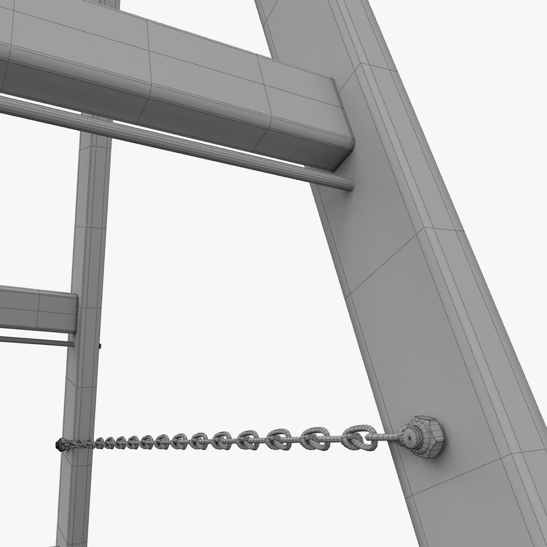 stepladder step ladder 3d model
