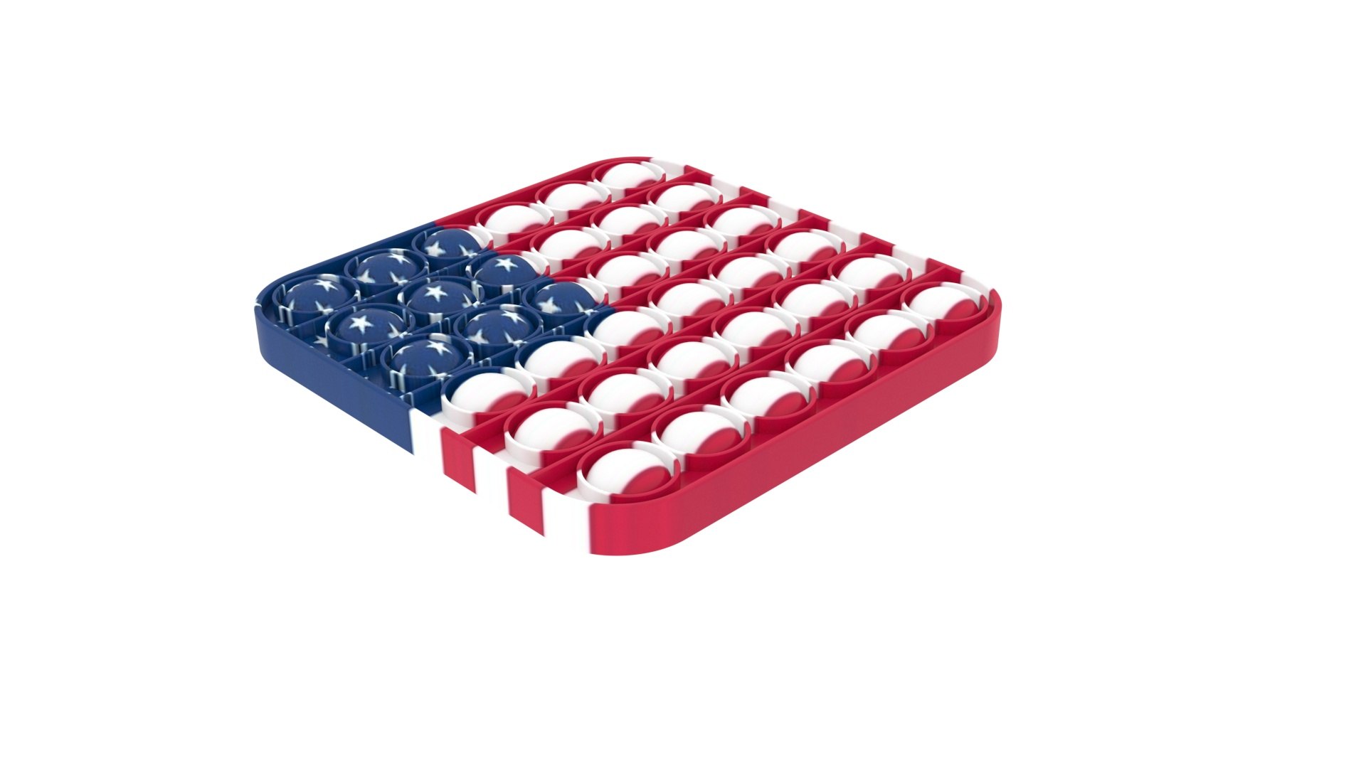 3D Square Flag Of United States Pop It Fidget Toy - TurboSquid 1784602