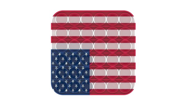 3D Square Flag of United States Pop It Fidget Toy - TurboSquid 1784602