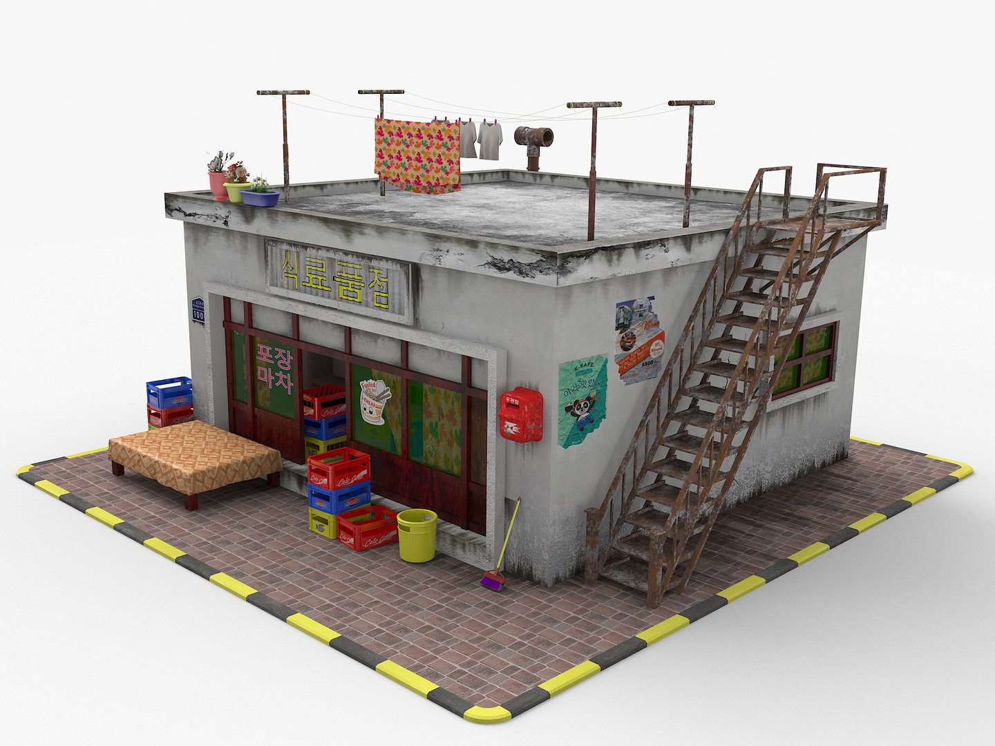 Korean Old Shop 3D Model - TurboSquid 2080597