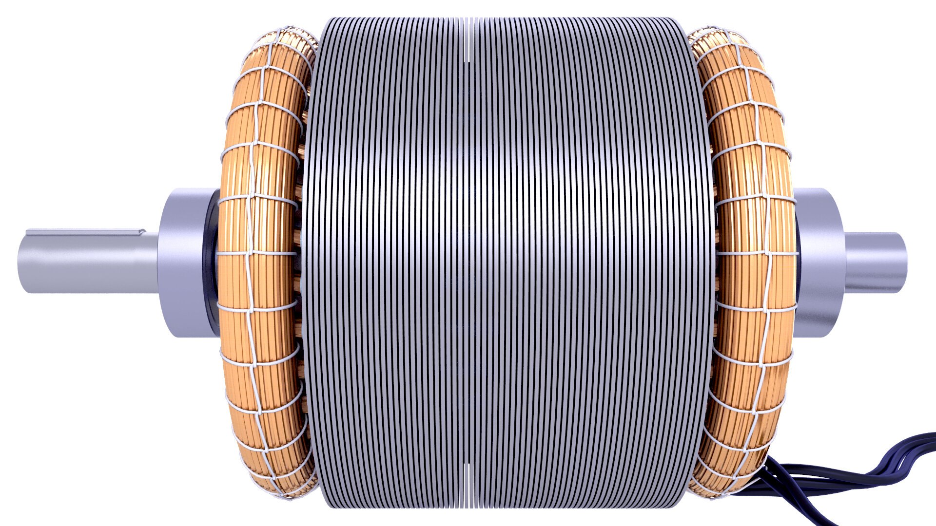 3D Model Induction Motor Stator Rotor 123 - TurboSquid 2394875