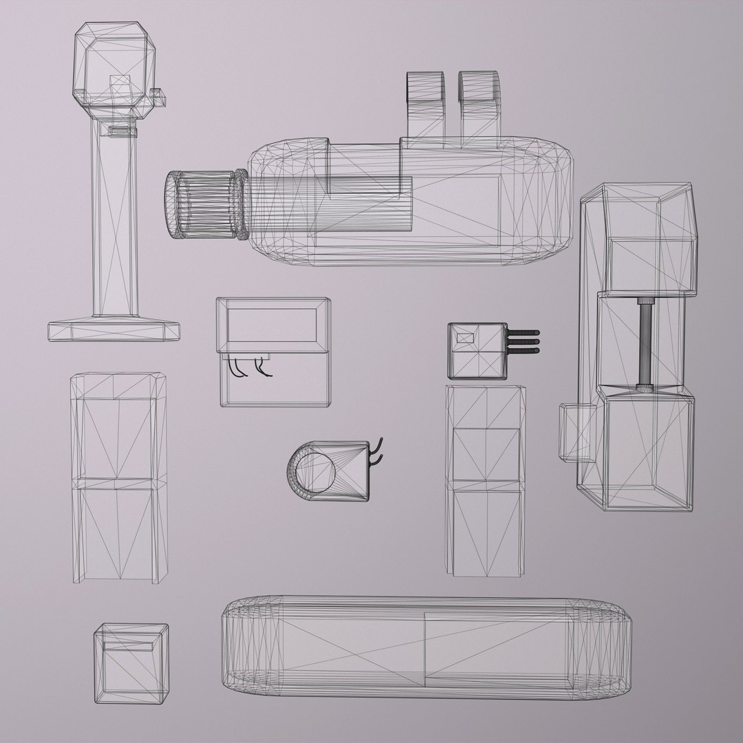 Cyberpunk Props Pack Vol1 10 Detailed Assets 3D Model - TurboSquid 2507353