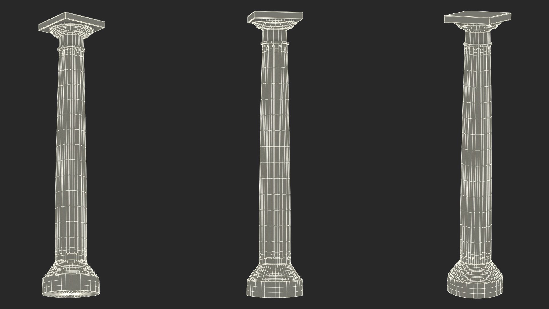 3D Model Doric Order Greek Column - TurboSquid 2143563