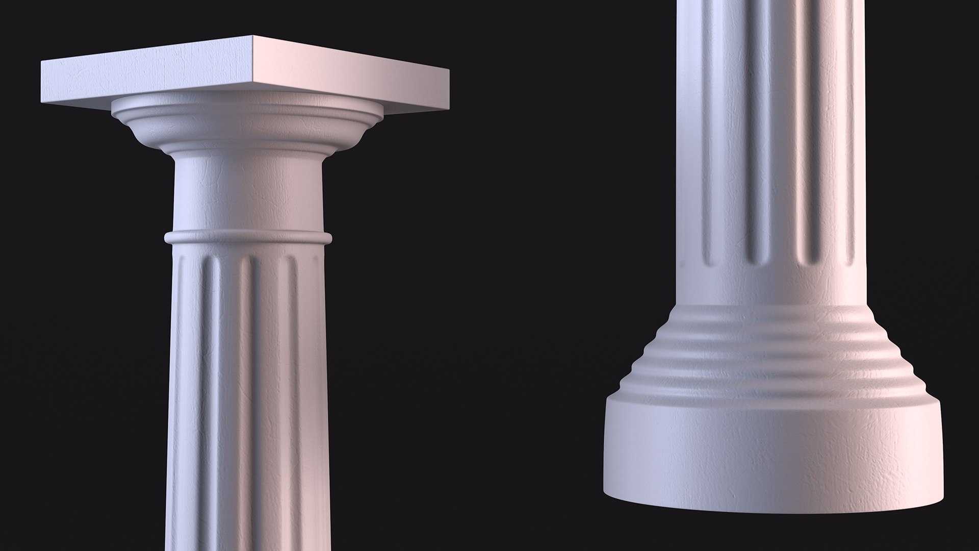 3D Model Doric Order Greek Column - TurboSquid 2143563