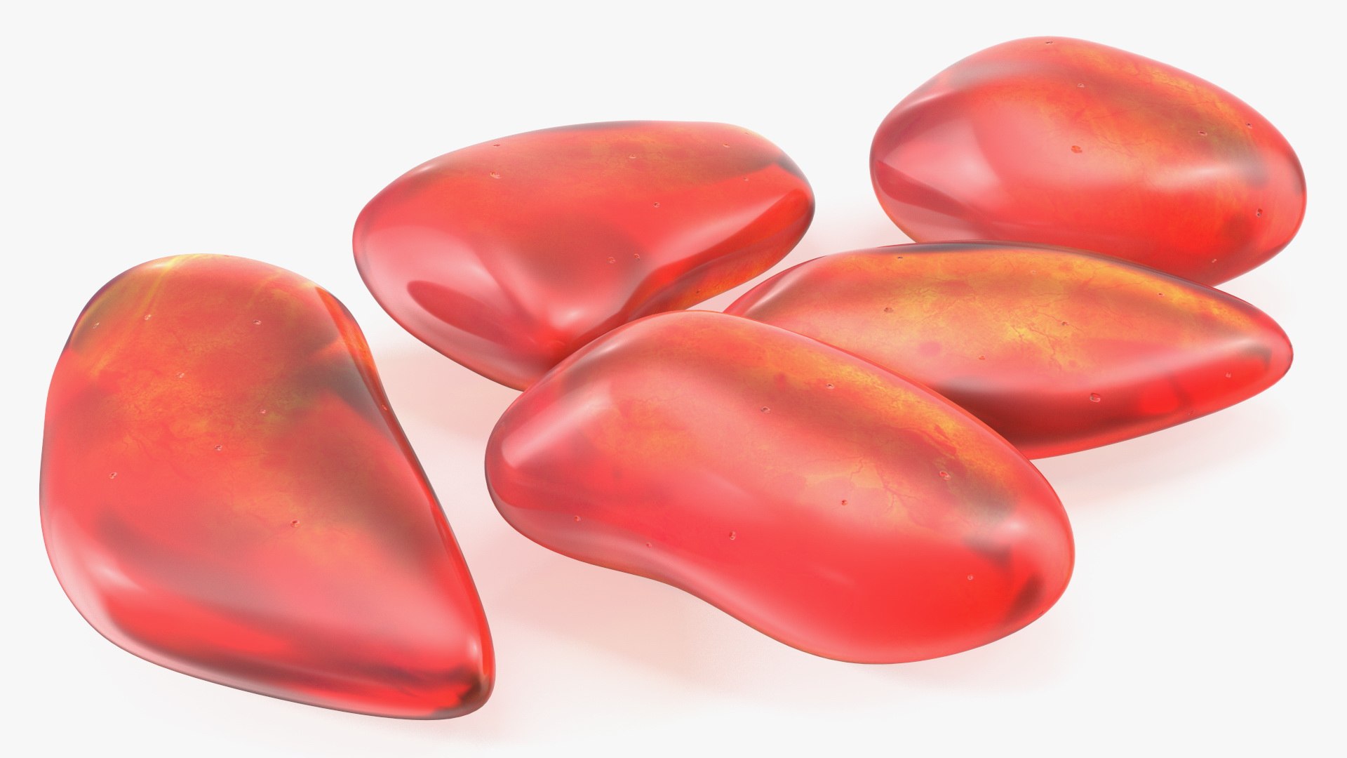 3D model Polished Amber Stones - TurboSquid 1879489
