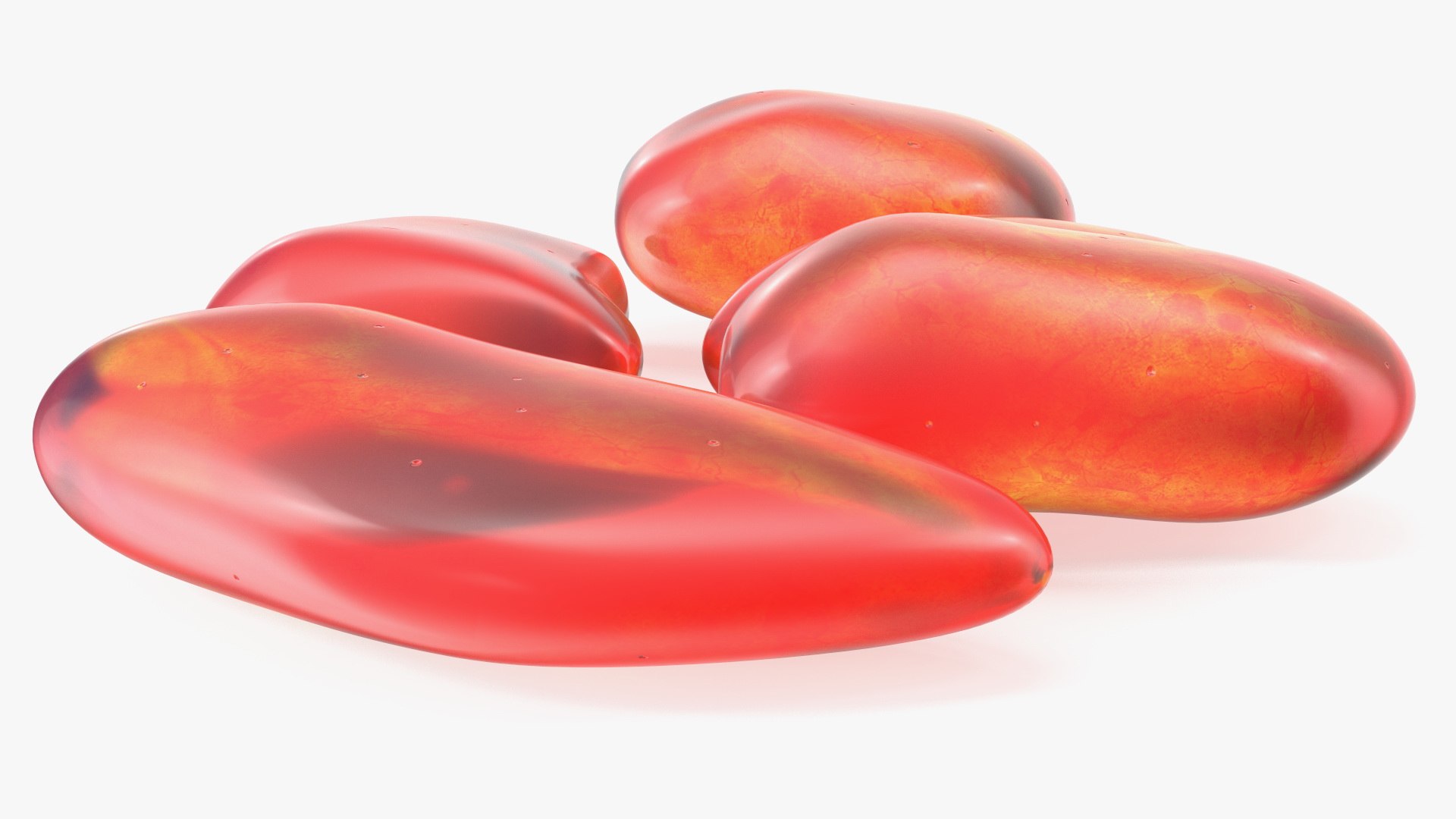 3D model Polished Amber Stones - TurboSquid 1879489