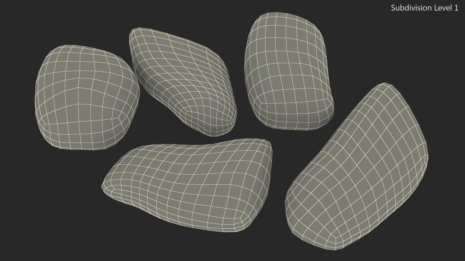 3D model Polished Amber Stones - TurboSquid 1879489