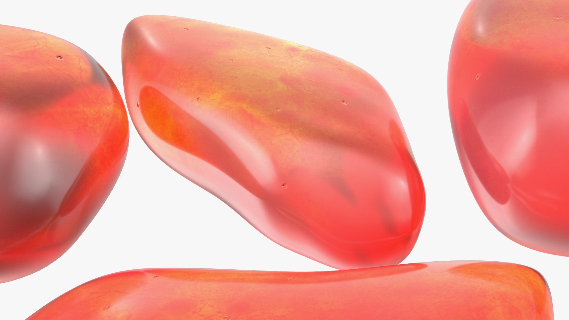 3D model Polished Amber Stones - TurboSquid 1879489