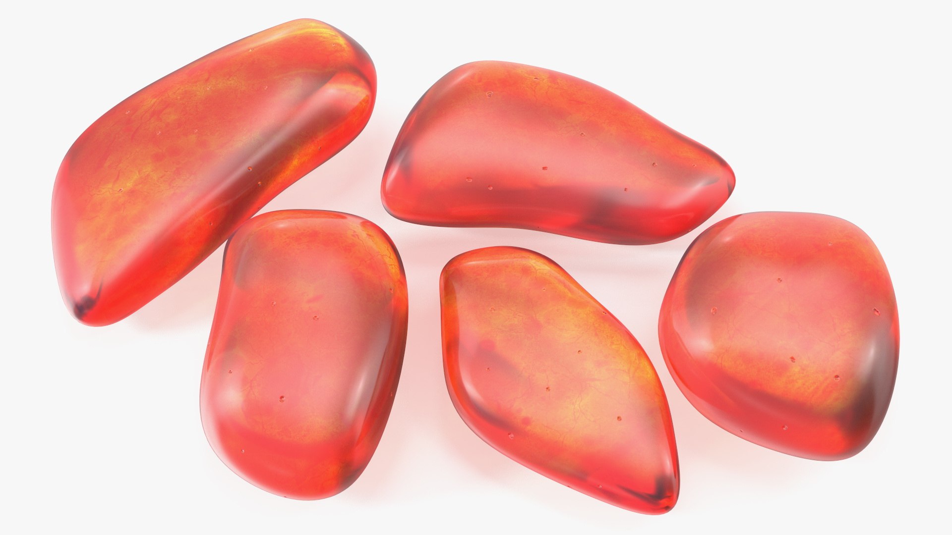 3D model Polished Amber Stones - TurboSquid 1879489