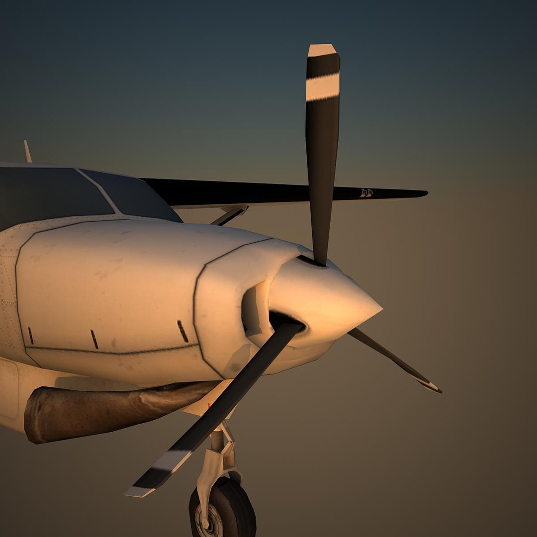 Cessna 208 Basic 3d Model