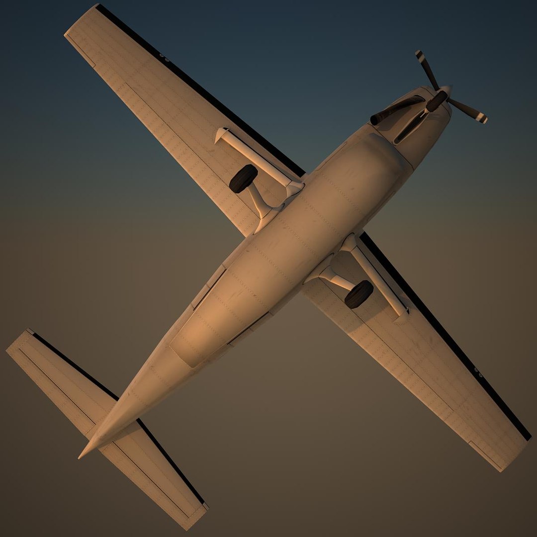Cessna 208 Basic 3d Model