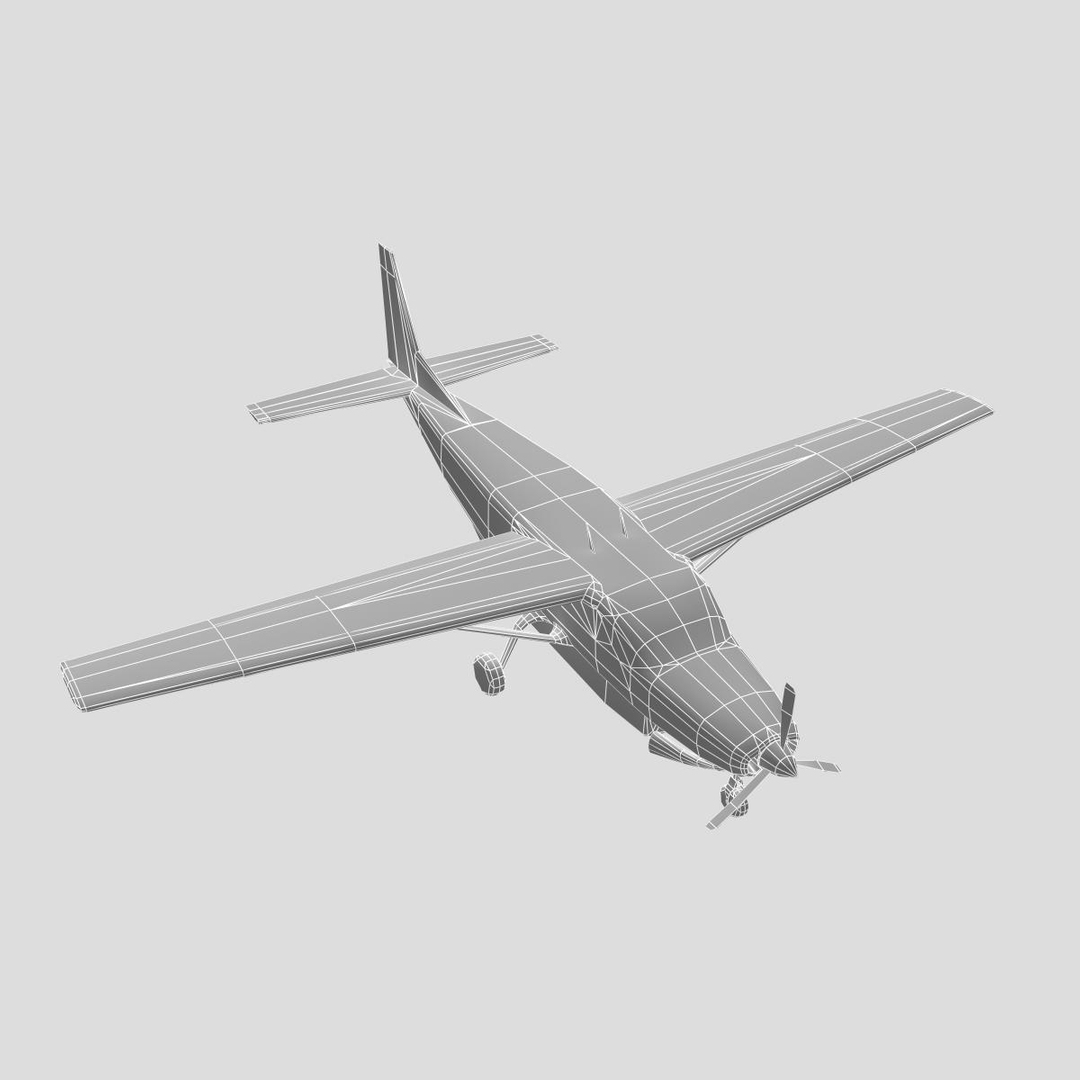 Cessna 208 Basic 3d Model