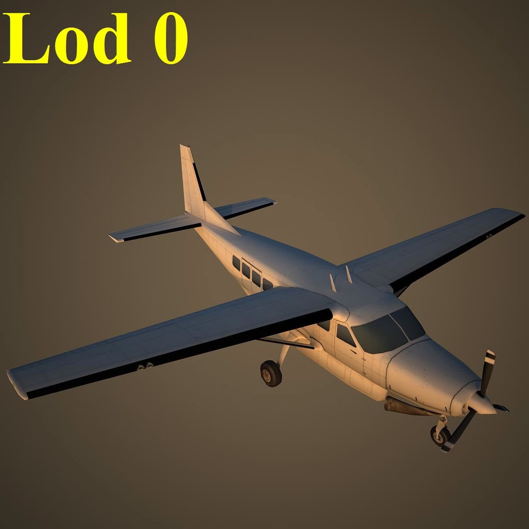 Cessna 208 Basic 3d Model