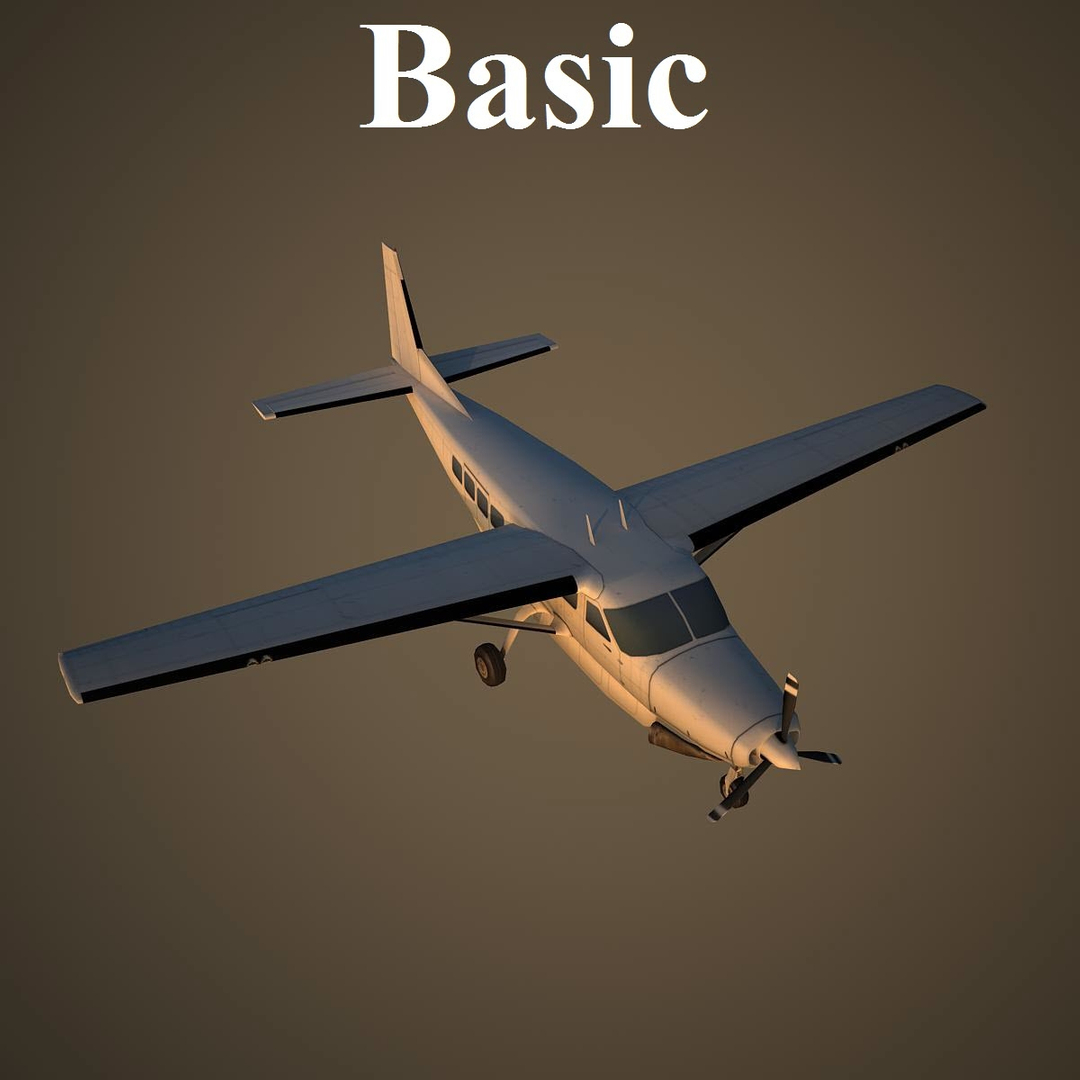 Cessna 208 Basic 3d Model